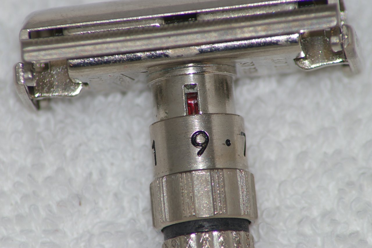 Gillette Fat Boy Adjustable Razor F4 from 1960 [Razor658-GilletteFatBoy ...